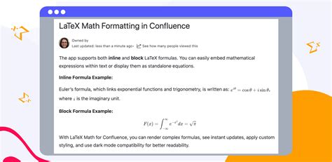 Latex Math For Confluence Atlassian Marketplace