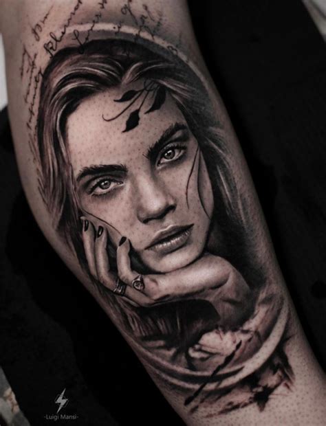 Awesome Girl Portrait Tattoo Inkstylemag