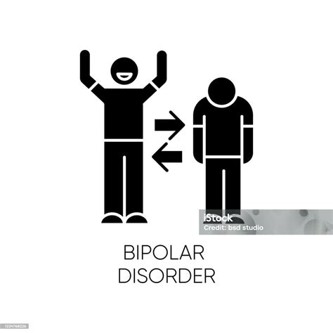 양극성 장애 문양 아이콘입니다 조병과 우울한 에피소드 분할 성격 슬프고 행복합니다 감정적 인 스윙 정신 건강 문제 실루엣 기호입니다 음수 공간입니다 벡터 절연 그림 0명에