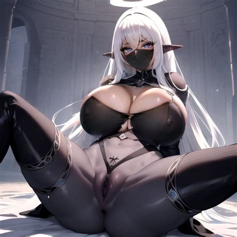 Rule 34 Ai Generated Big Breasts Dark Skinned Female Elf Masked 8613431