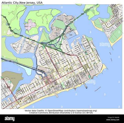 Atlantic City New Jersey Map Open Street Map Of Atlantic City New