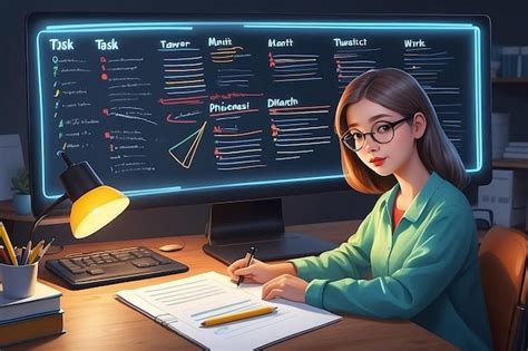 Premium Photo Task Management Check List Efficient Work Project Plan