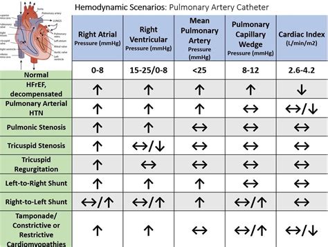 Pulmonary Artery Catheter Pressures Normal Ra 0 8 Catheter