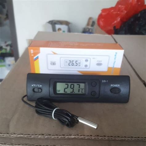 Jual Thermometer Jam 2 In 1 Digital Portable Ds 1 Pengukur Suhu Ac