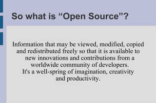 Open Source Software For Education PPT