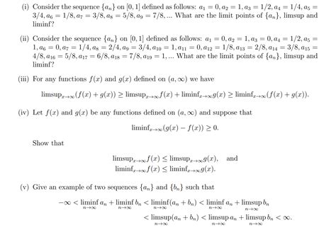 solved i consider the sequence {an} on [0 1] defined as