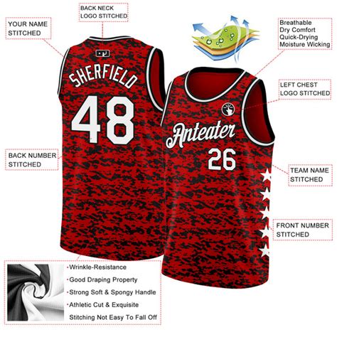Custom Red White Black Authentic City Edition Basketball Jersey