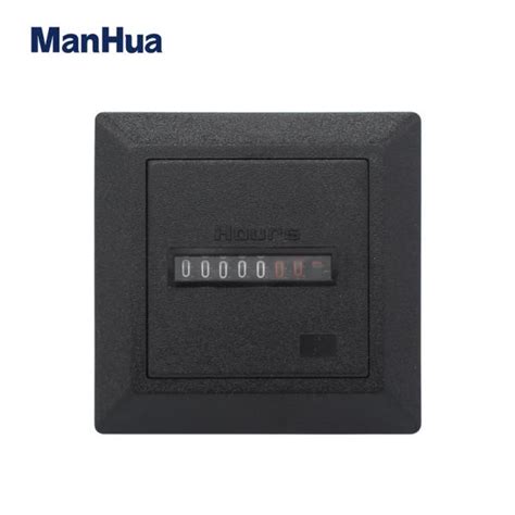 hm 1 manhua digital square counter hour meter black type counter ac220