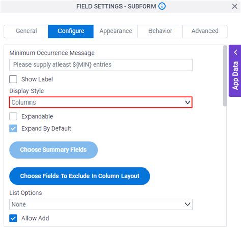Example Create An Eform To Start The Process Create Absence Request