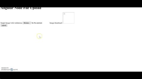 File Upload With Angularjs And Nodejs Demo Only Youtube