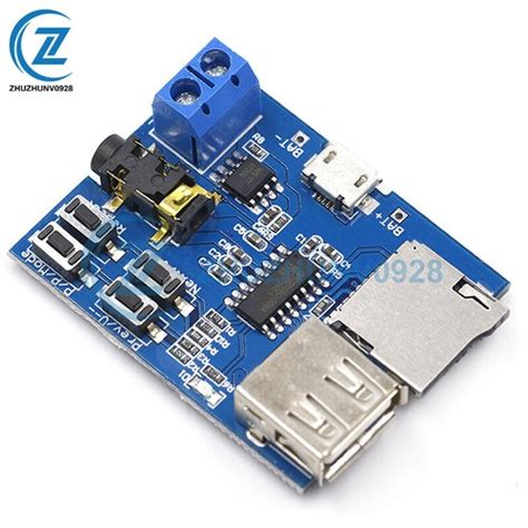 Tf Card U Disk Mp3 Format Decoder Board Aamplifier Decoding Audio Player Module Ebay
