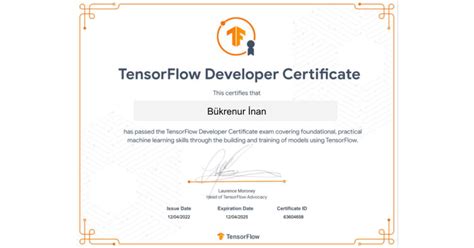 Bükrenur İnan On Linkedin Tensorflow Developer Certificate Bükrenur İnan Tensorflow 14