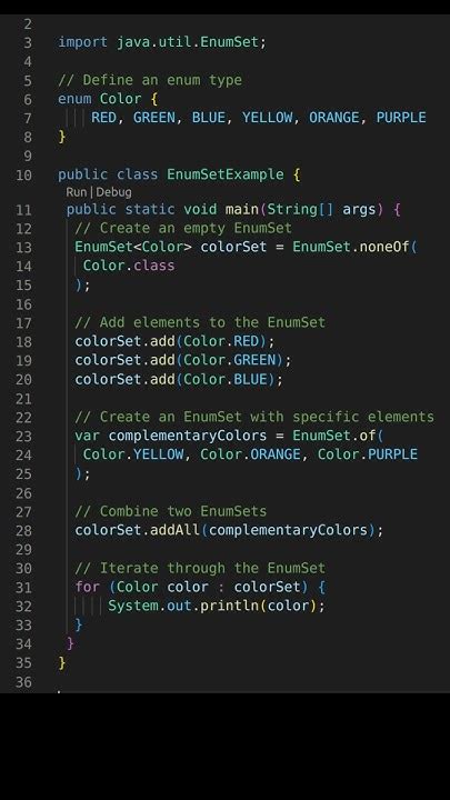 java enumset efficient and compact enum handling youtube