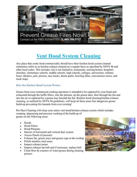 Vent Hood System Cleaning Pdf