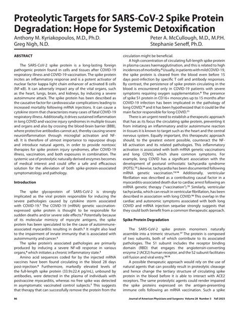Pdf Proteolytic Targets For Sars Cov 2 Spike Protein Degradation Hope