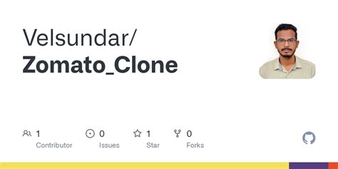 GitHub Velsundar Zomato Clone