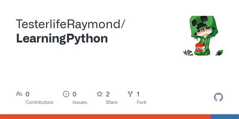 Github Testerliferaymondlearningpython