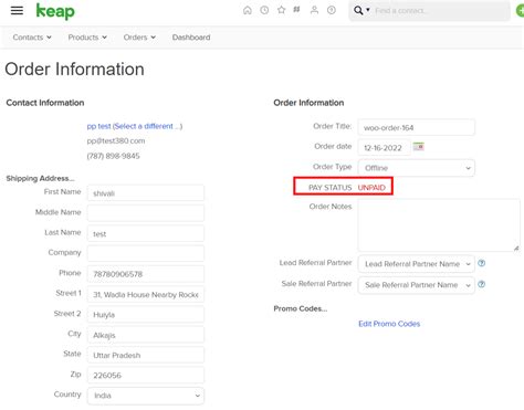 Keap Integration For Woocommerce Wp Swings