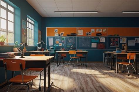 Classroom With A Maker Space Premium Ai Generated Image