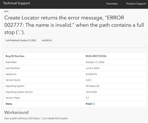 Solved Create Locator Error 002777 Esri Community
