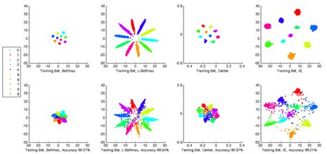 Visualization Of The Deeply Learned 2d Features On Training And Testing Download Scientific