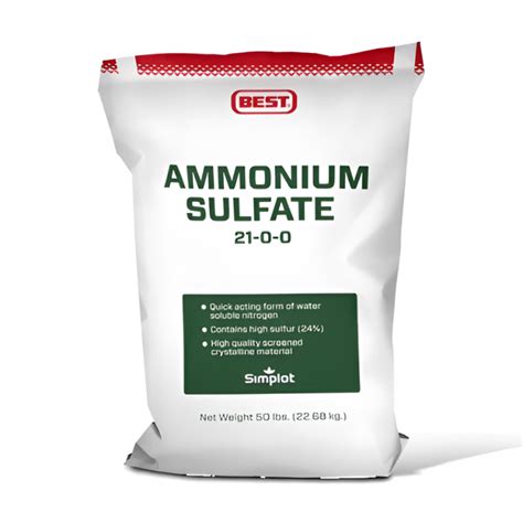 Simplot 21 0 0 Fertilizer Ammonium Sulfate 50 Lb Bag Hydro City