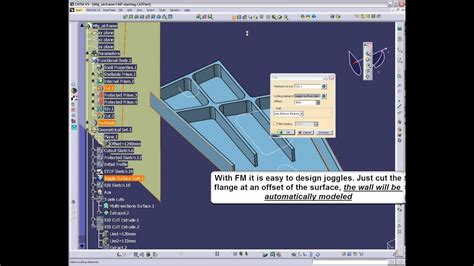 Catia V5 Functional Molded Part Modeling Youtube