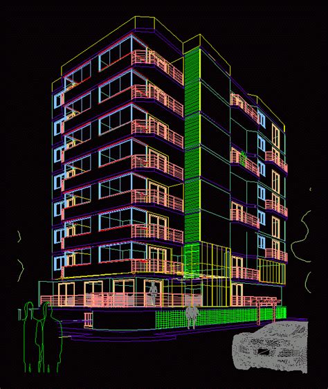 Perspective In Facade DWG Detail For AutoCAD Designs CAD