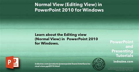 Normal View Editing View In PowerPoint For Windows