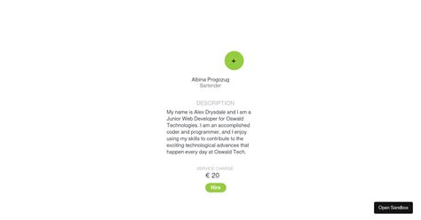 Profile View Codesandbox
