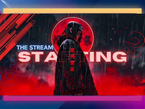 Itachi Uchiha Animated Stream Overlay Bundle Anime Twitch Overlay Collection Twitch Animated