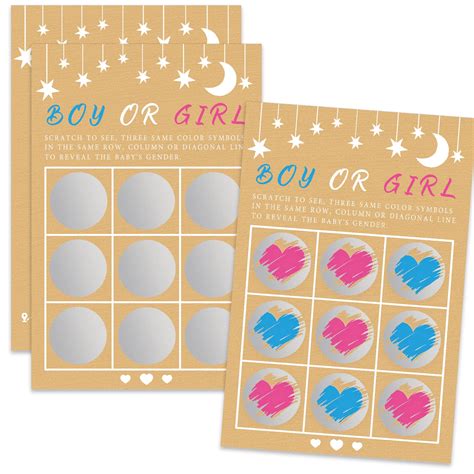 Scratch Gender Announcement Gender Reveal Scratch Off Etsy