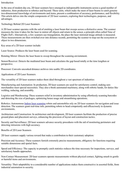 Ppt Using 2d Laser Scanners For Environmental Monitoring Powerpoint Presentation Id 13772394