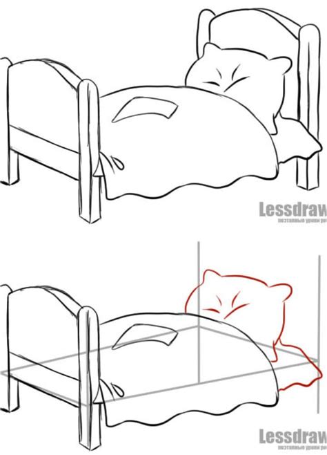 Easy Bed Drawing Ideas How To Draw A Bed