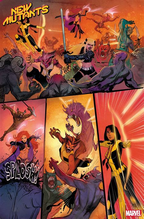 New Mutants 25 Unlettered Preview Pages R Xmen