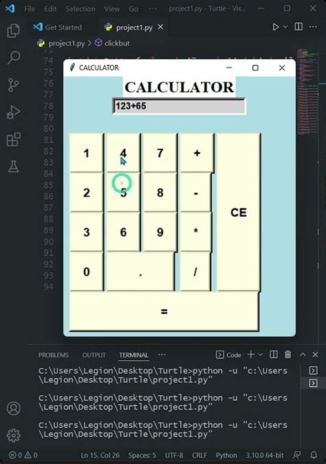 Calculator Using Tkinter Python Programming Youtube