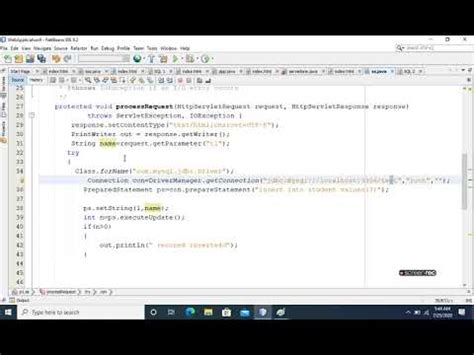 SERVLET MYSQL CONNECTION USING NETBEANS YouTube