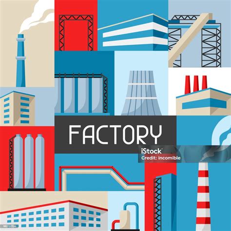 Industrial Factory Background Stock Illustration Download Image Now