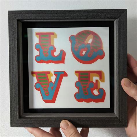 Ben Eine Love Lenticular Inc Grey Frame Get Lost Gallery