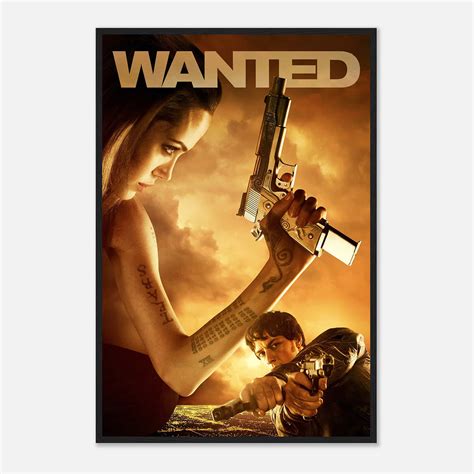 Wanted 2008 Movie Poster Angelina Jolie Classic Movie Poster Citiesbox