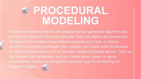 3d modeling techniques types and specific applications pptx 3 d