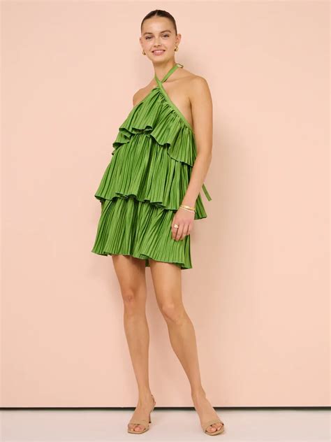 Lidee Danse Mini Dress In Fern Size 10 The Volte