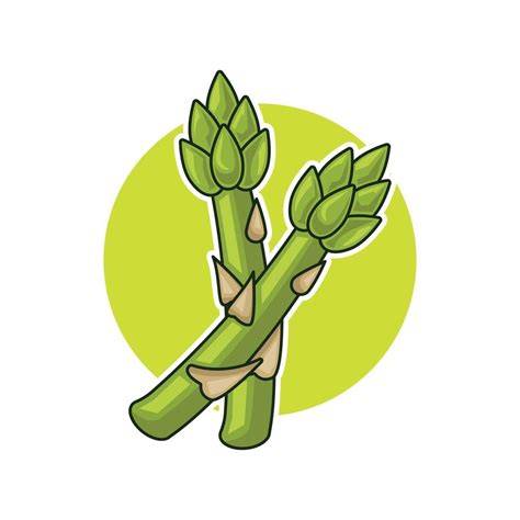 Cartoon Illustration Of Asparagus 66678470 Vector Art At Vecteezy