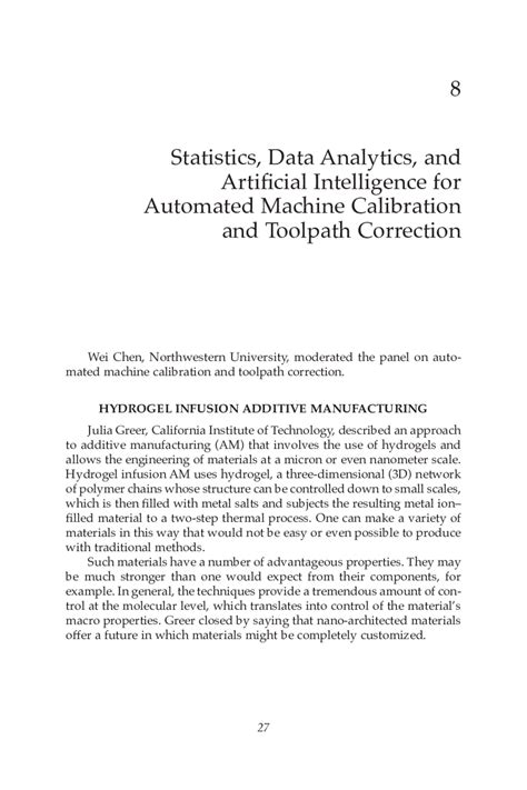 8 Statistics Data Analytics And Artificial Intelligence For Automated Machine Calibration And