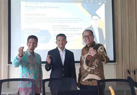 Paten Raih Gelar Doktor Edi Suandi Juga Hasilkan 4 Publikasi Ilmiah Tribun Sumbar