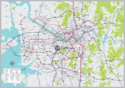 수도권 교통안내도 포트폴리오 그림지도 림맵 Limnmap