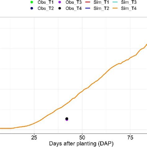 Simulated And Measured The Tops Biomass Of Sweet Corn Under Different