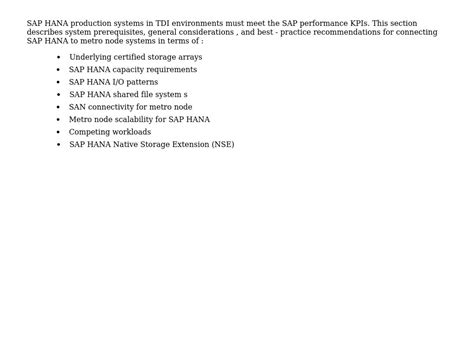 Overview Dell Validated Solution For Sap Hana Tdi Deployments With
