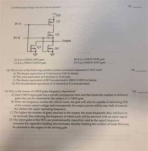 Solved What Type Of Logic Circuit Is Shown Below IN Chegg Com