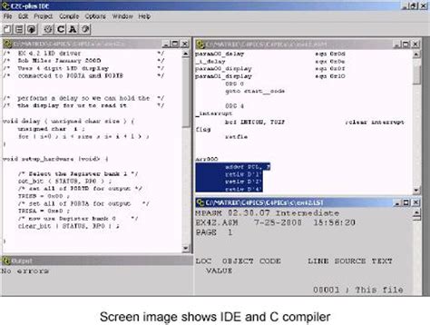 PIC Microcontroller C Language Compiler